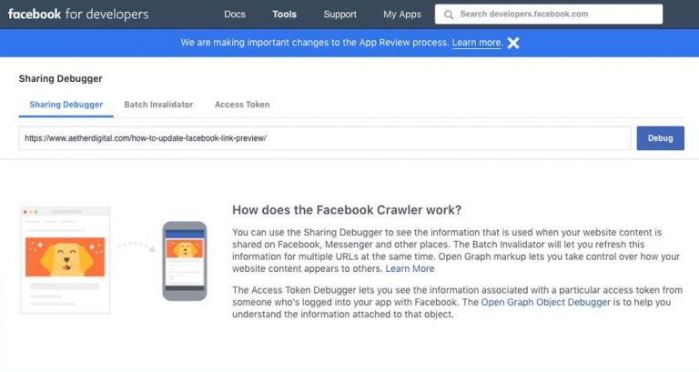 How to Update a Facebook Link Preview | Aether Digital